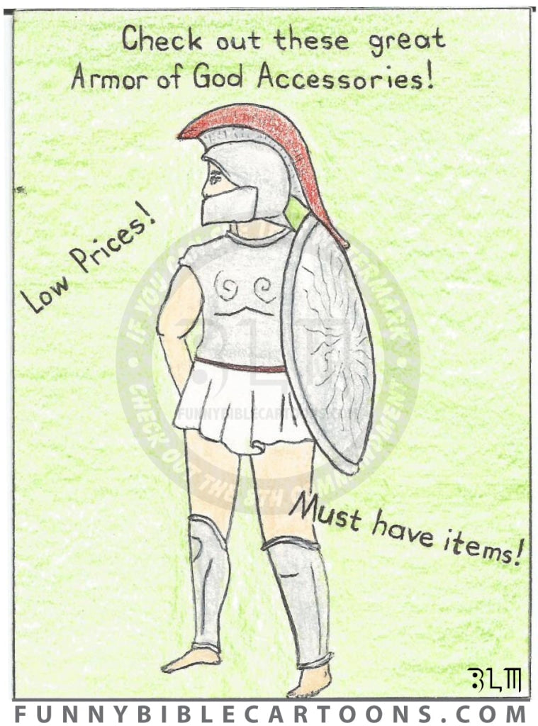 Armor of God Series of 7 – Funny Bible Cartoons