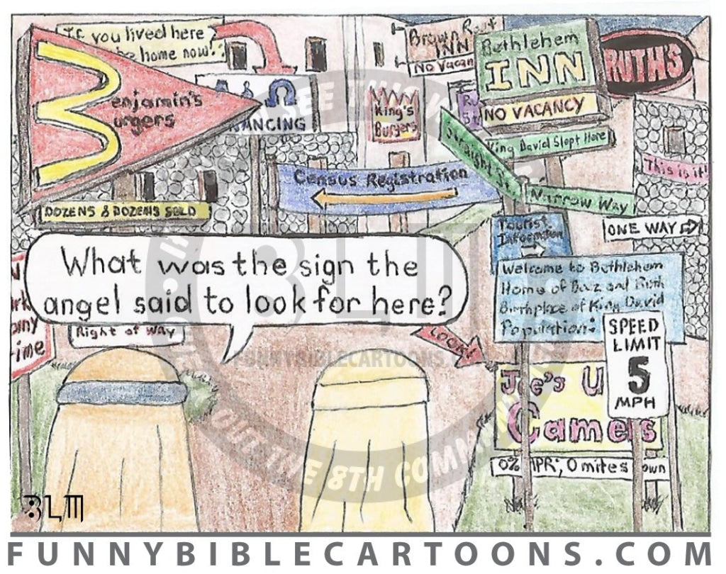 Commercialized Bethlehem – Funny Bible Cartoons