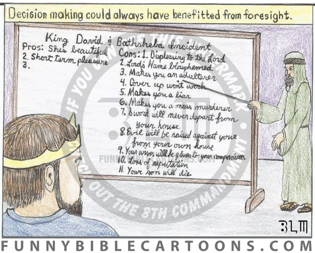 Decision Making Foresight – Funny Bible Cartoons