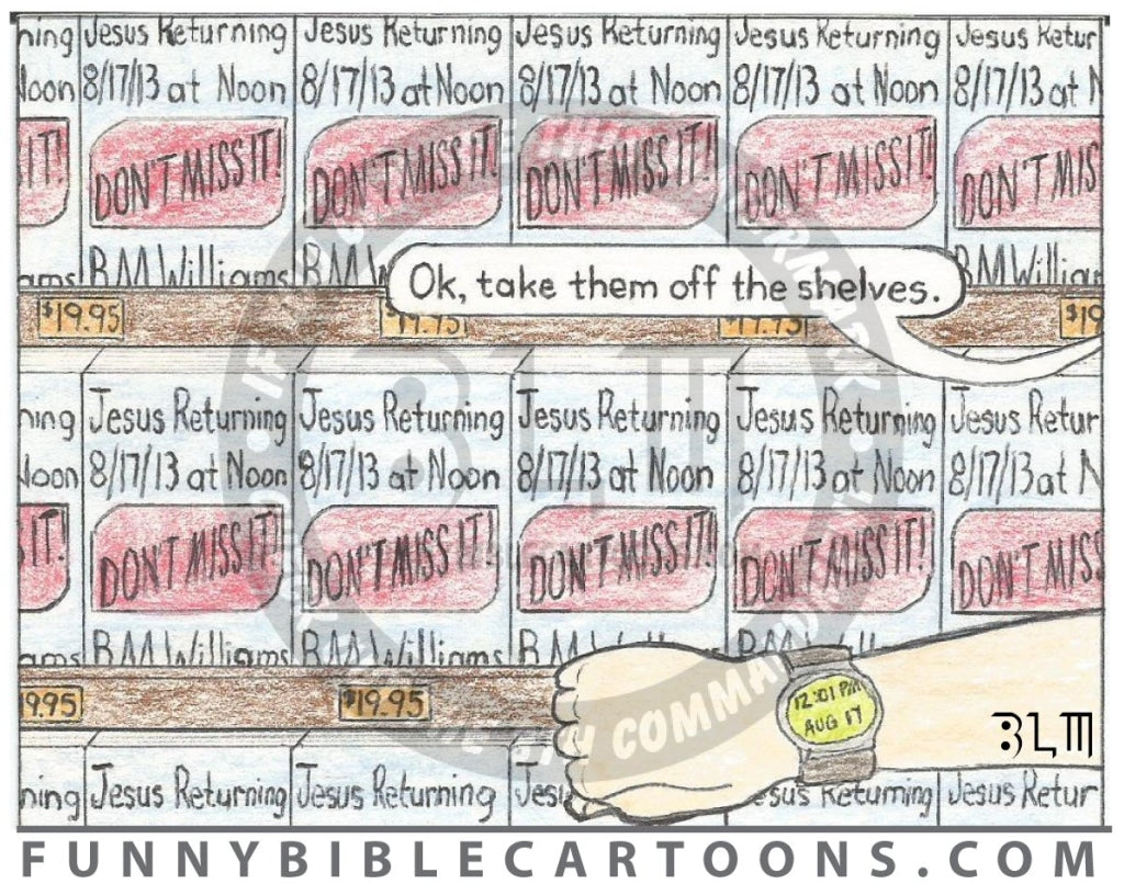 Jesus Returning at... – Funny Bible Cartoons