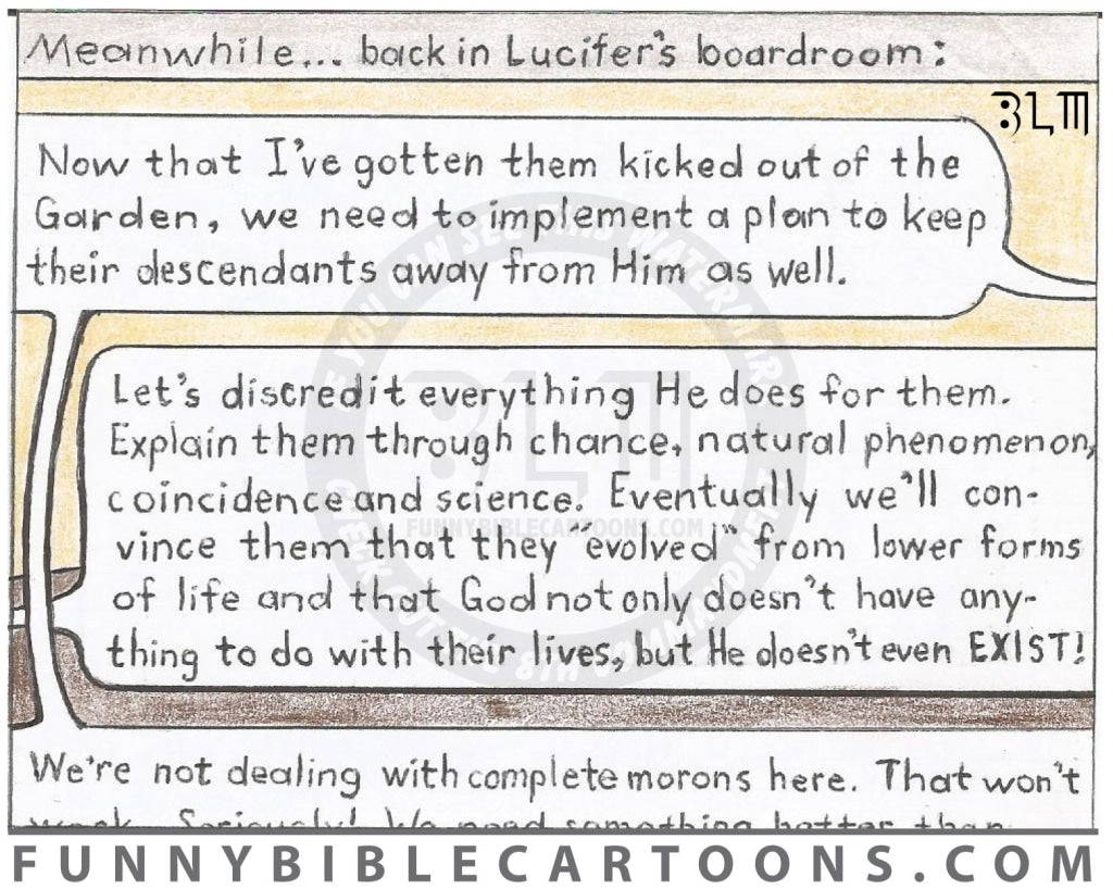 Lucifer’s Boardroom – Funny Bible Cartoons
