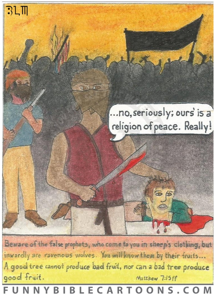 Religion of Peace – Funny Bible Cartoons