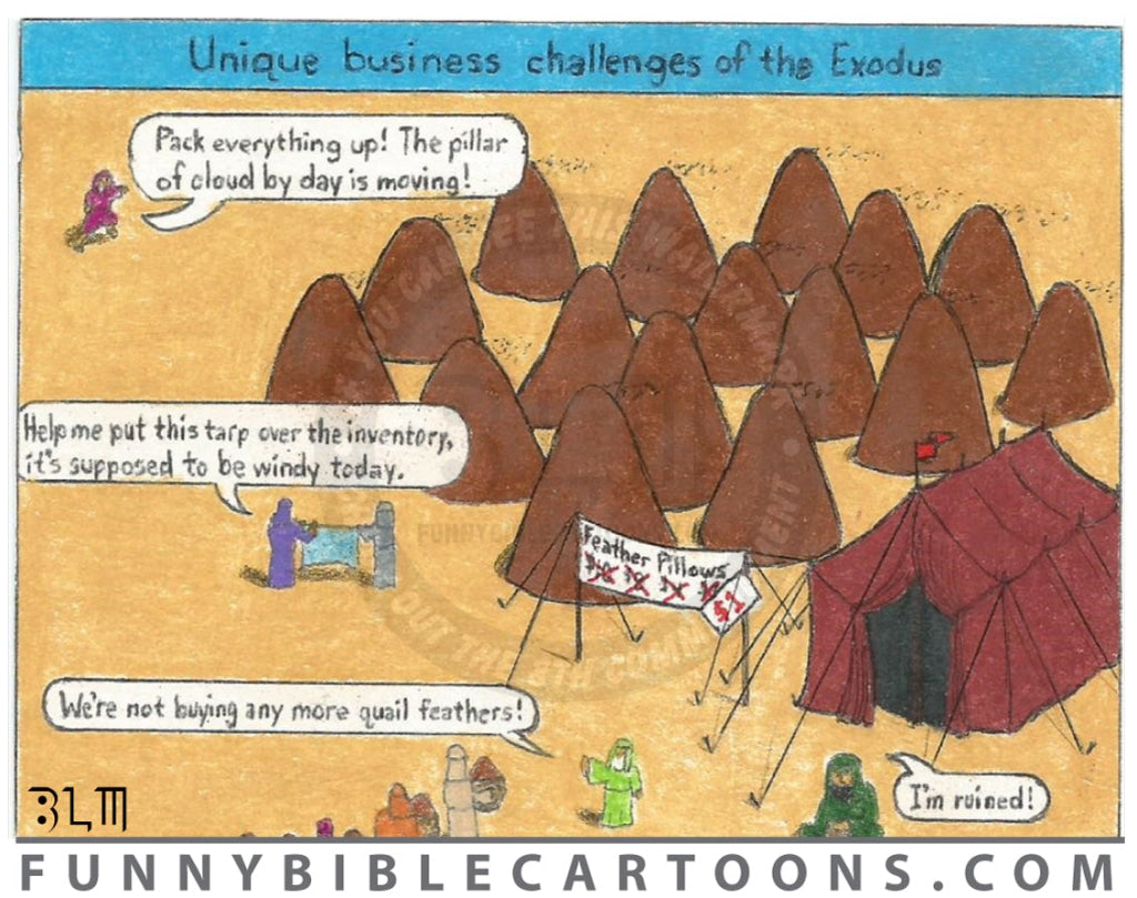 Unique Business Challenges of the Exodus – Funny Bible Cartoons