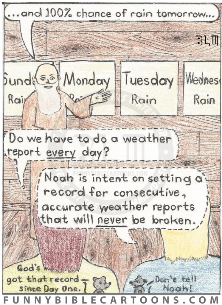 Weatherman Noah – Funny Bible Cartoons