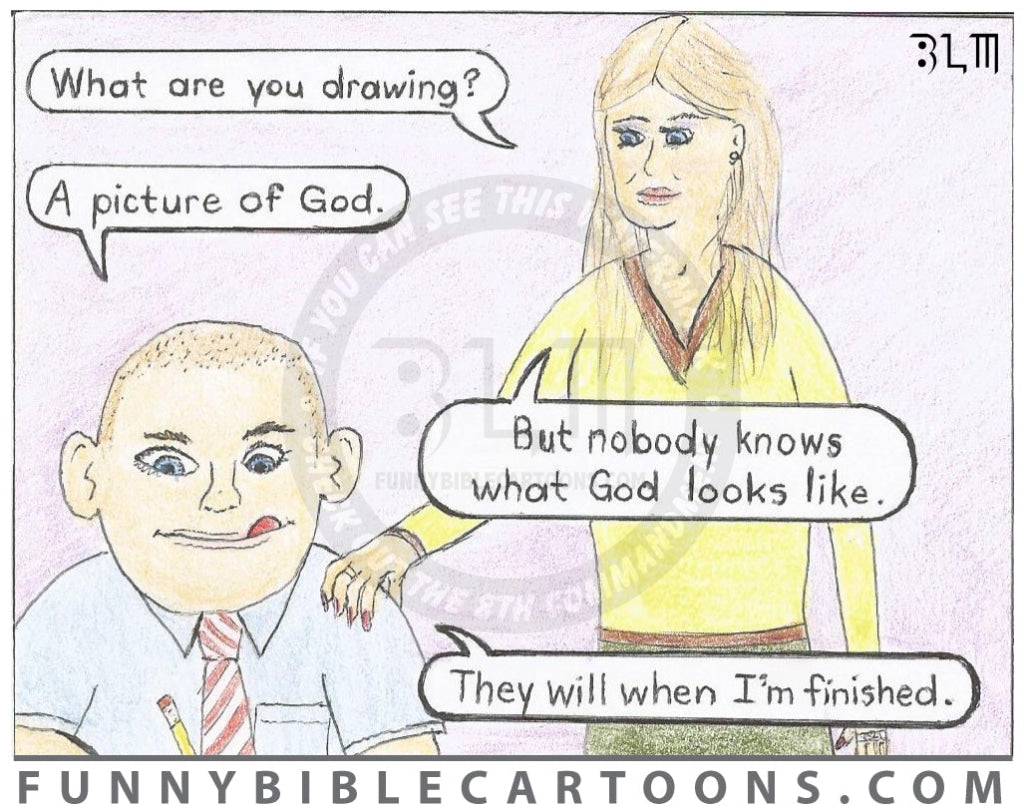 What God Looks Like – Funny Bible Cartoons